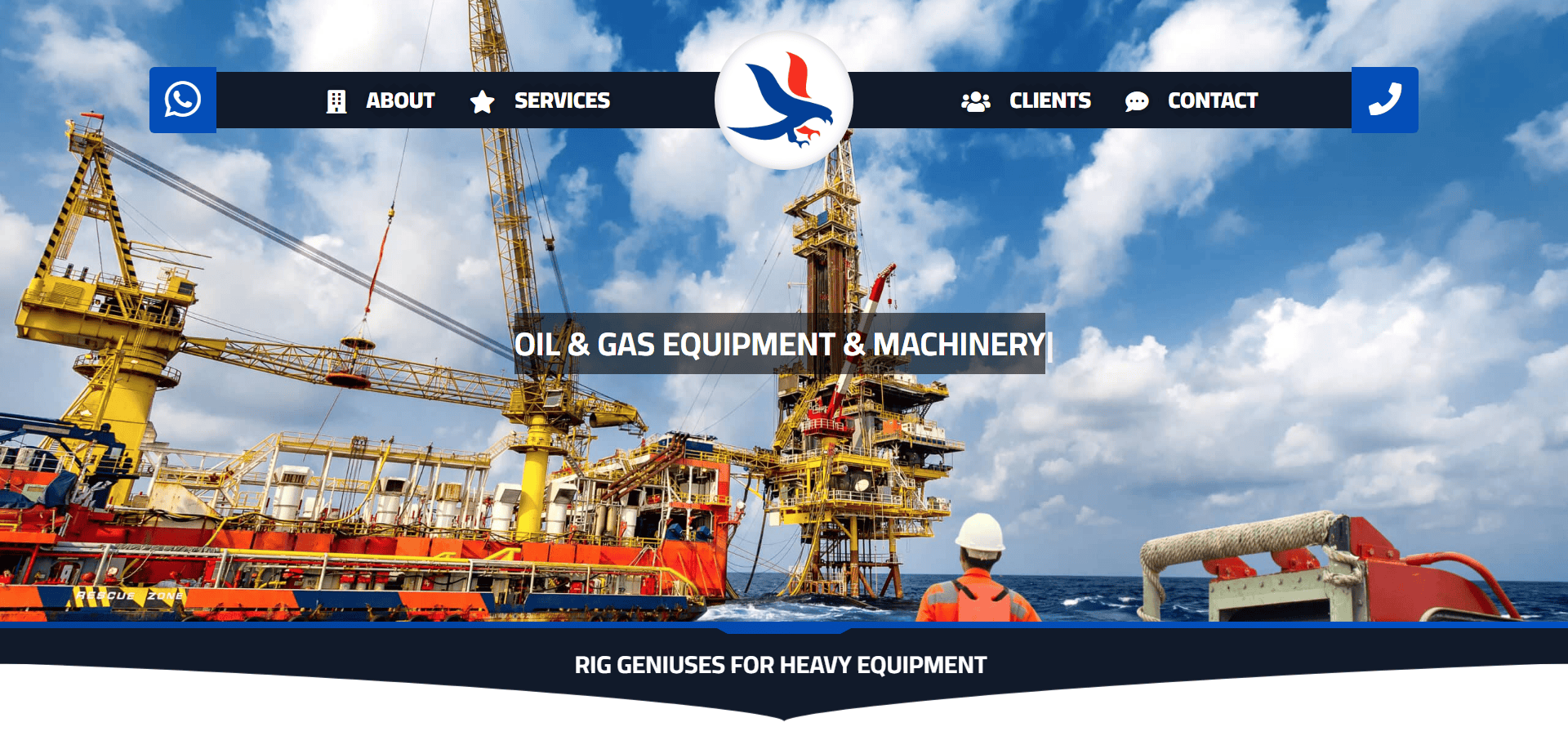 Heavy Equipment Website Design Heavy Equipment ⚙️ Oil, Gas and ...