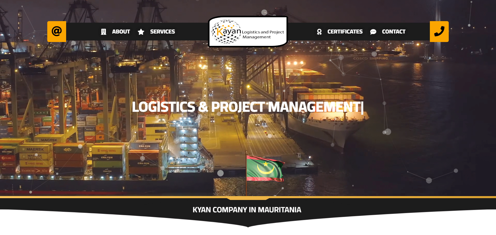 Logistics Web Design 🚢 Web Design in Mauritania 🌍 - Rise Company ⭐️ #1 Hosting ? Emails ? Web ...
